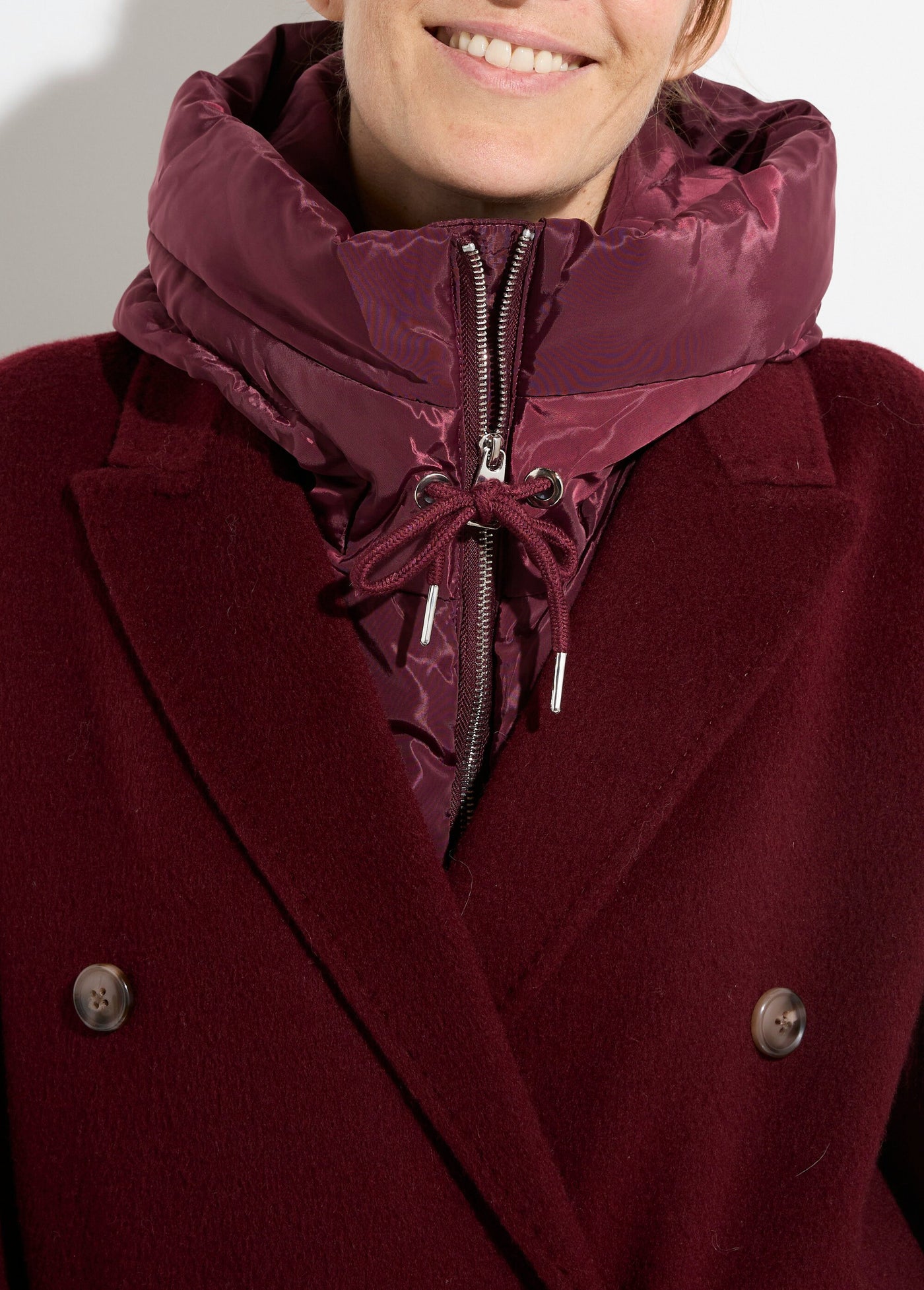 Capuche cagoule déperlante et zippée Prune | Afibel