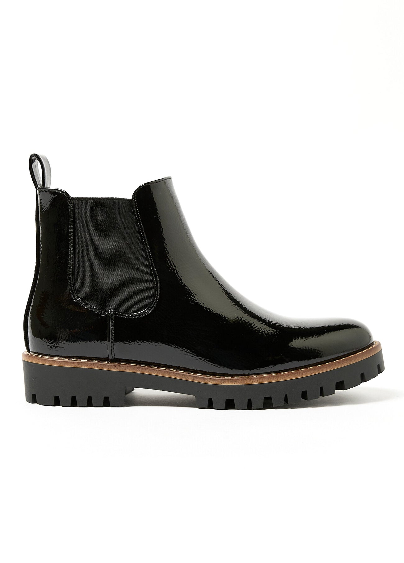 Fancy Chelsea boots with notched sole Black | Afibel