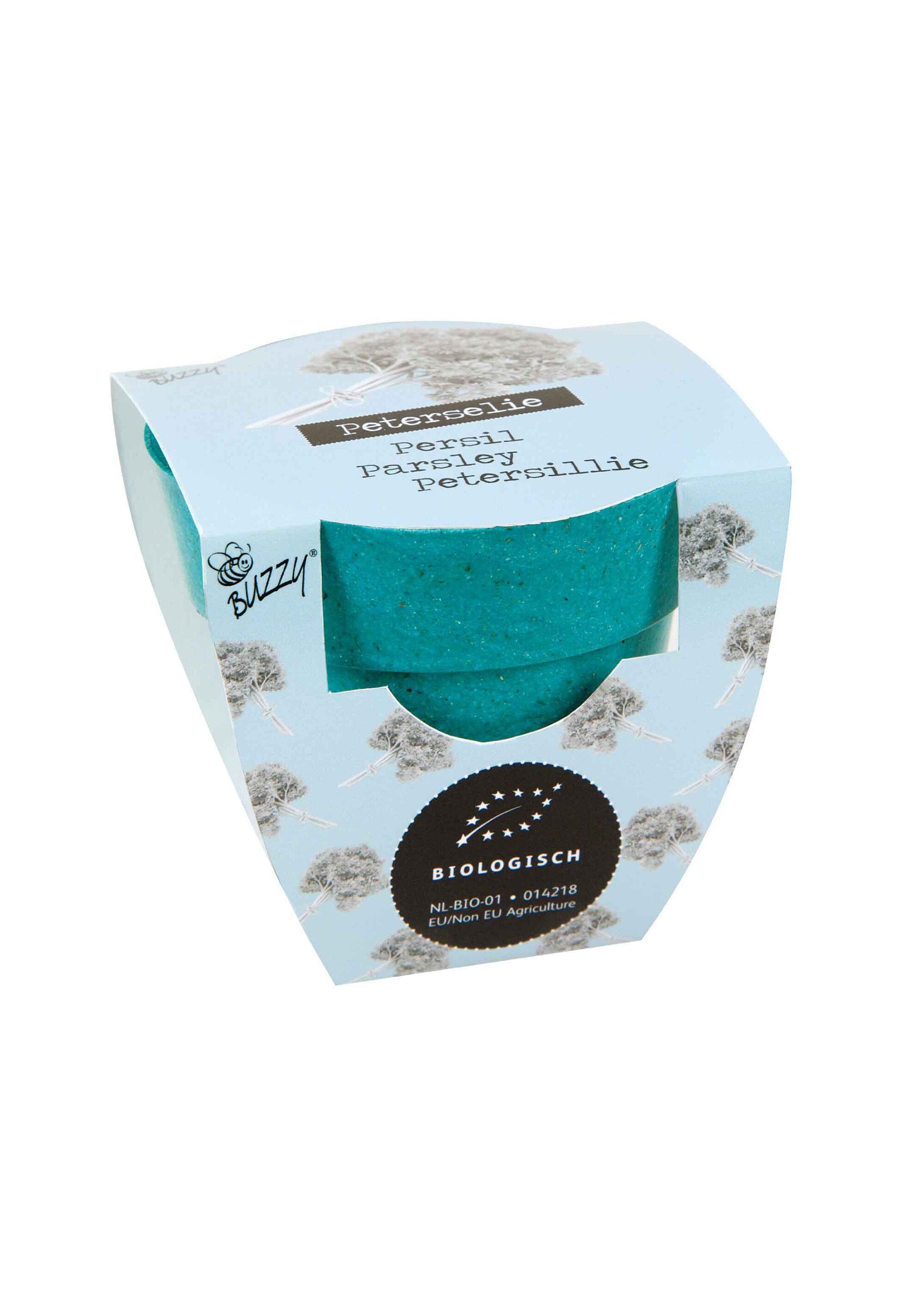Kit pot Bambou semis Persil Turquoise | Afibel