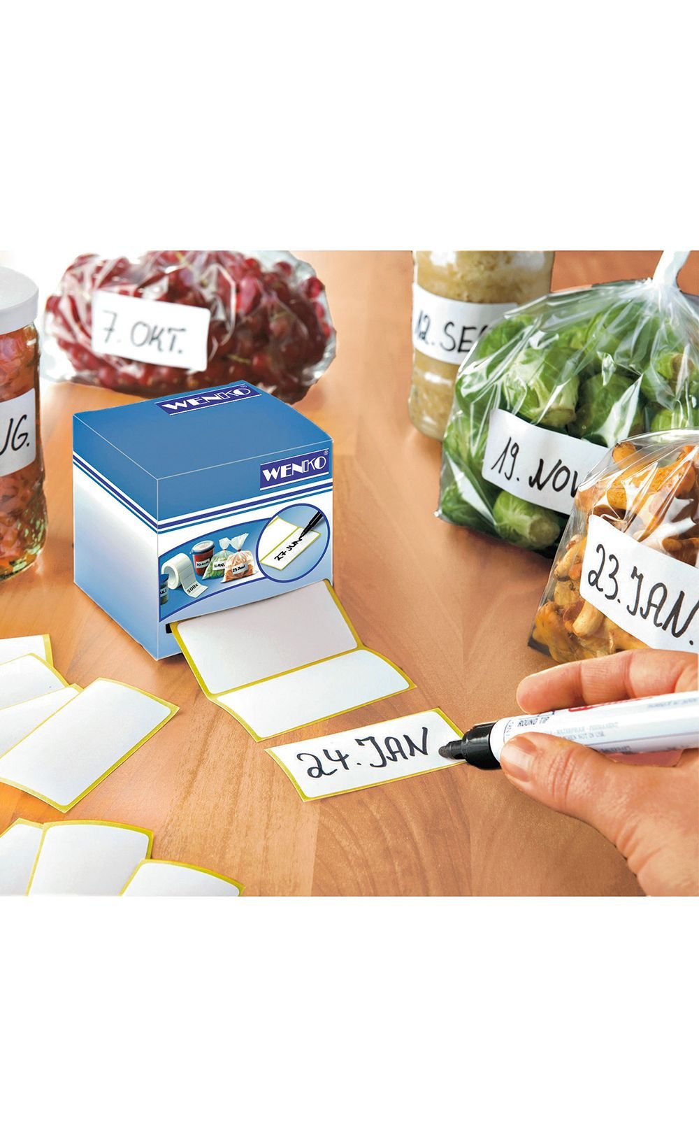 Adhesive label - pack of 500 White lot500 | Afibel