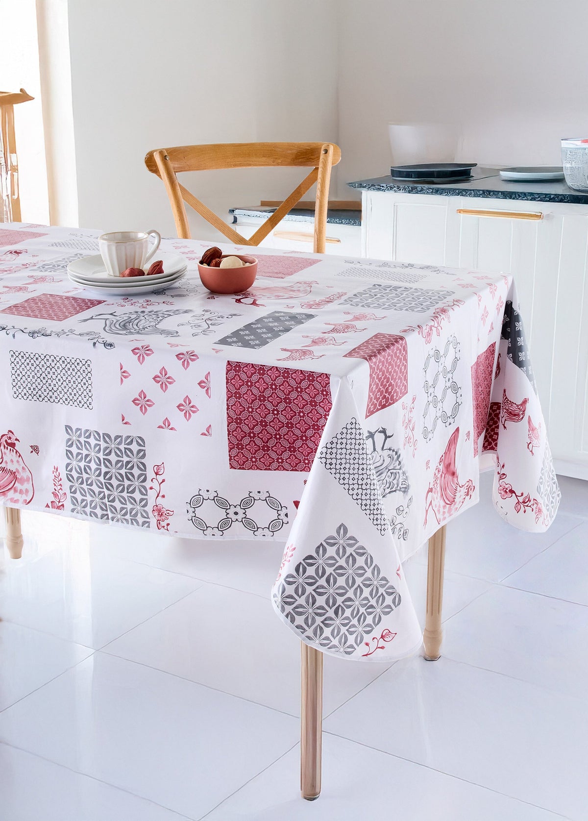 Calitex printed oilcloth tablecloth Farmyard | Afibel
