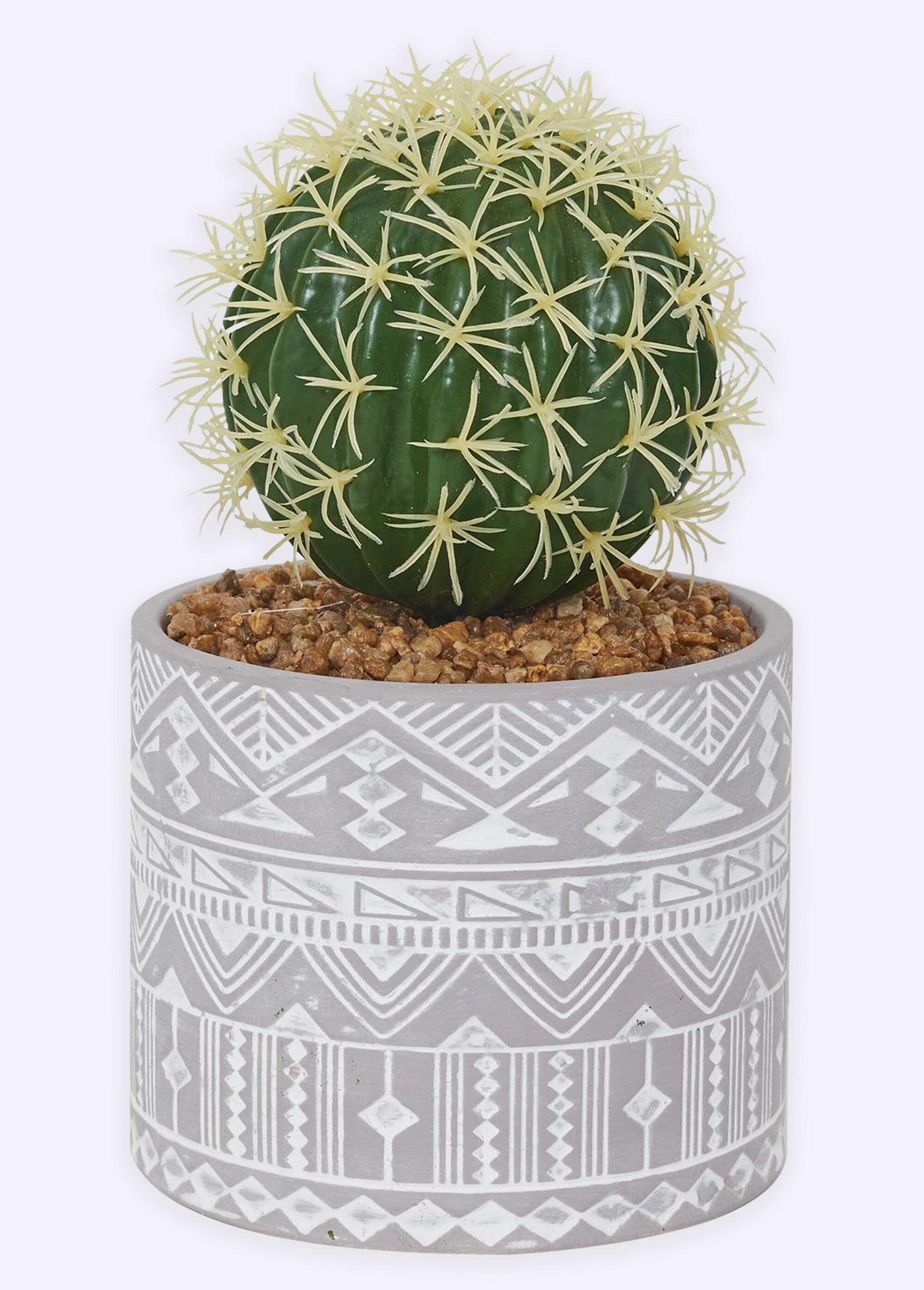 Artificial plant + ethnic pot Gray | Afibel