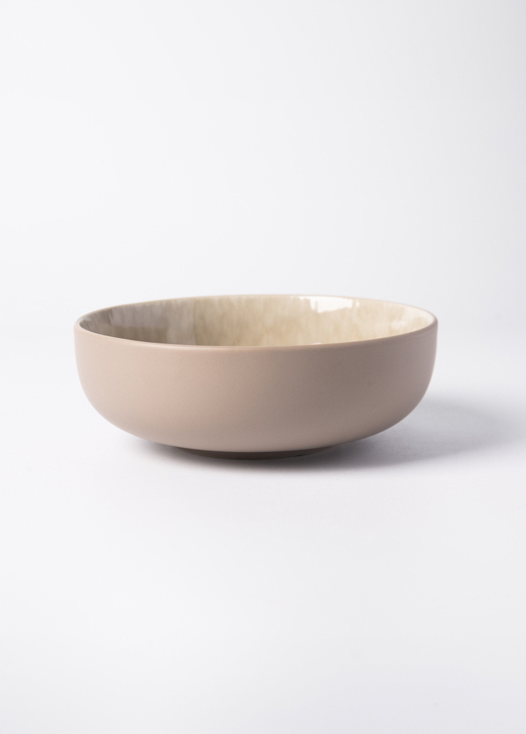 Set 6 bols grès émaillé, foncé Taupe | Afibel